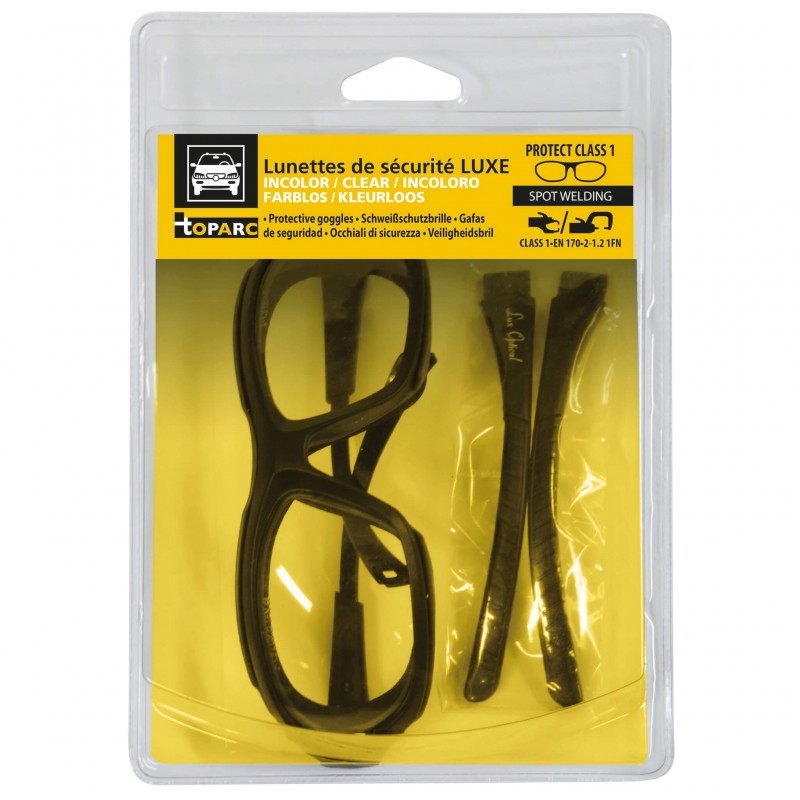 LUNETTE DE PROTECTION LUXE INCOLORE - BROCHABLE - GYS - REF - 04778
