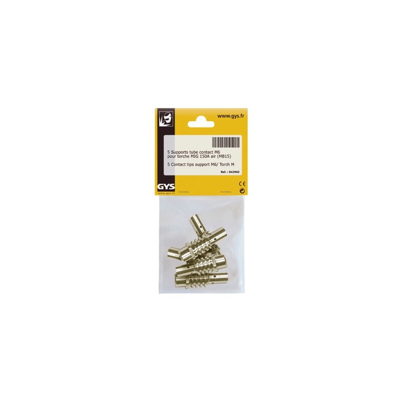 SUPPORT TUBE CONTACT M6 POUR TORCHE 150A - GYS - REF - 042902